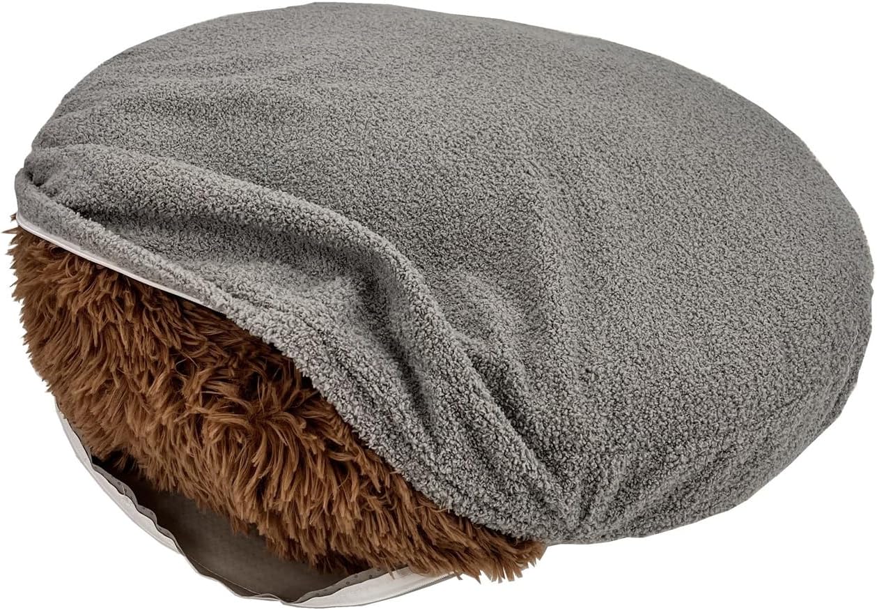 Amazon.com : EechicSpace Waterproof Round Dog Bed Cover with Zipper ...