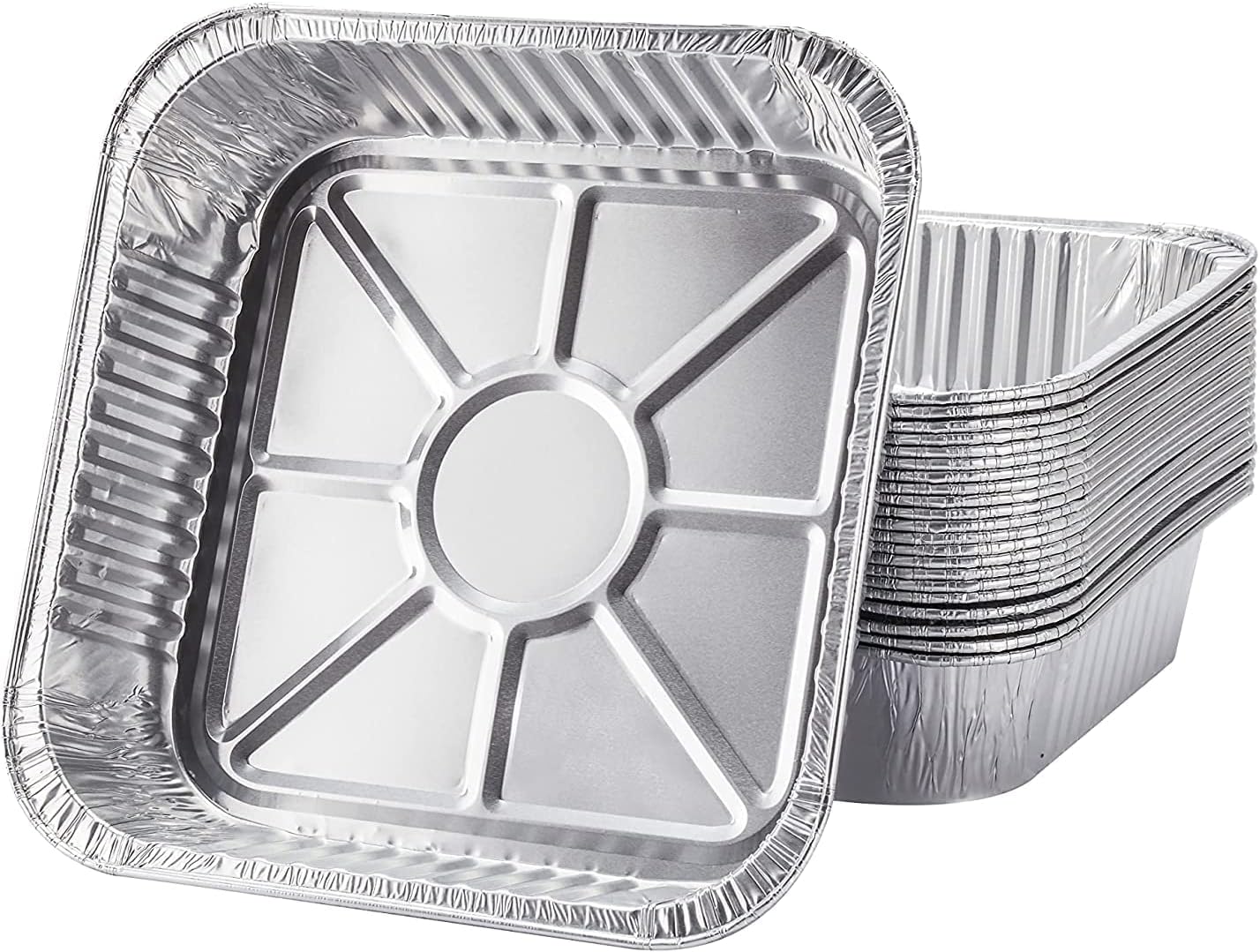 Charolas de Aluminio Desechables,Sartén Desechable para Alimentos, 8 x ...