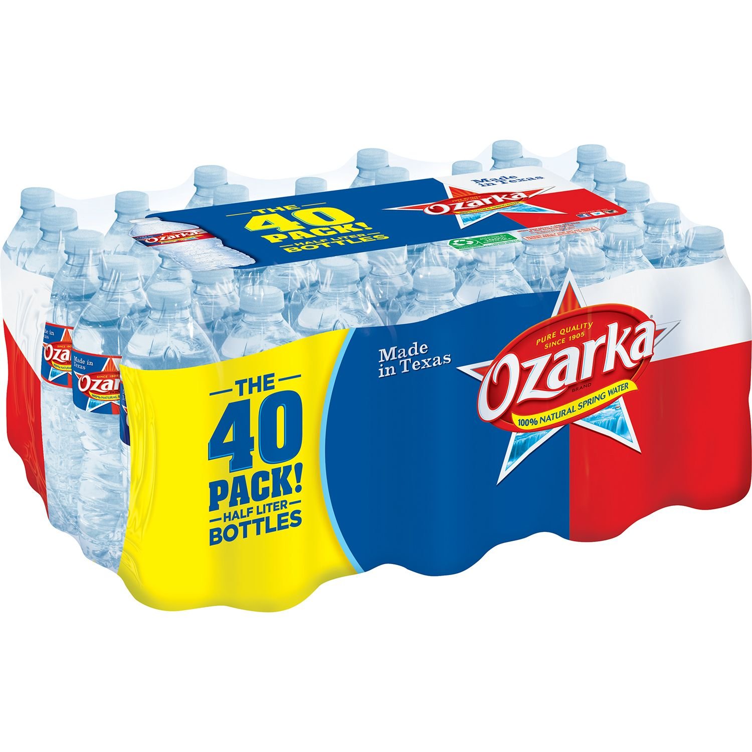 Amazon.com: Ozarka Natural Spring Water (16.9 Fluid Ounce bottles, 40 ...