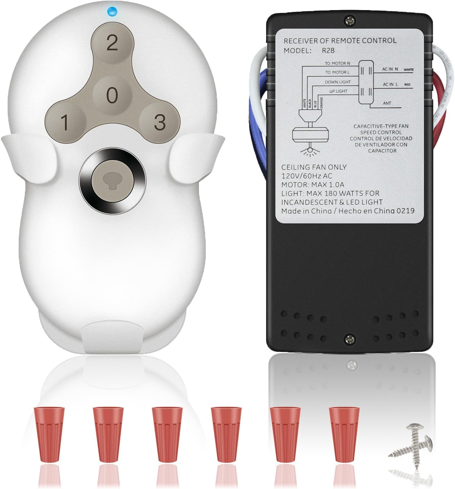 Amazon.com: Universal Ceiling Fan Remote Control Replacement Kit ...