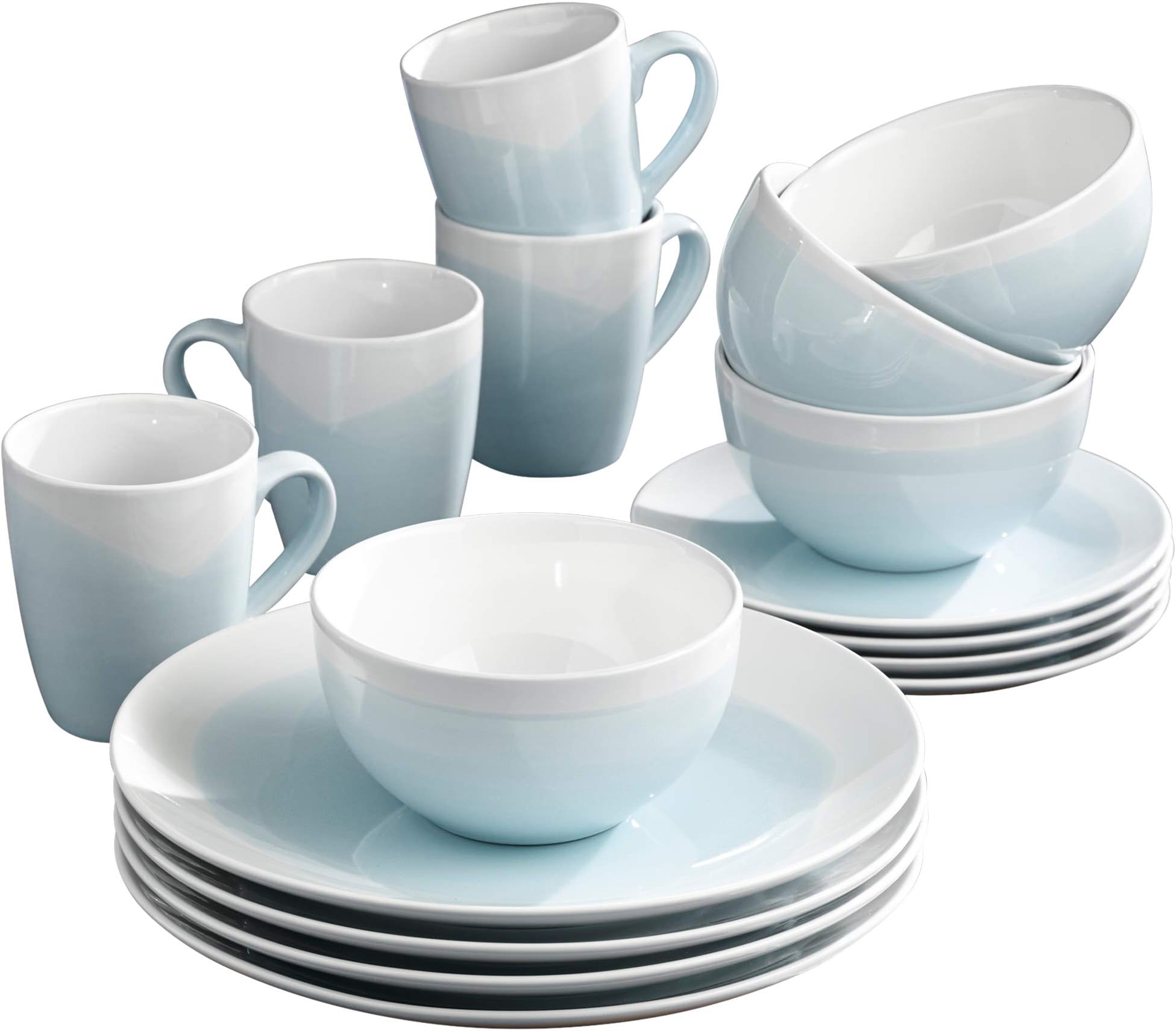 Amazon.com | American Atelier Dinnerware Set (Mint) 10.5x10.5 ...