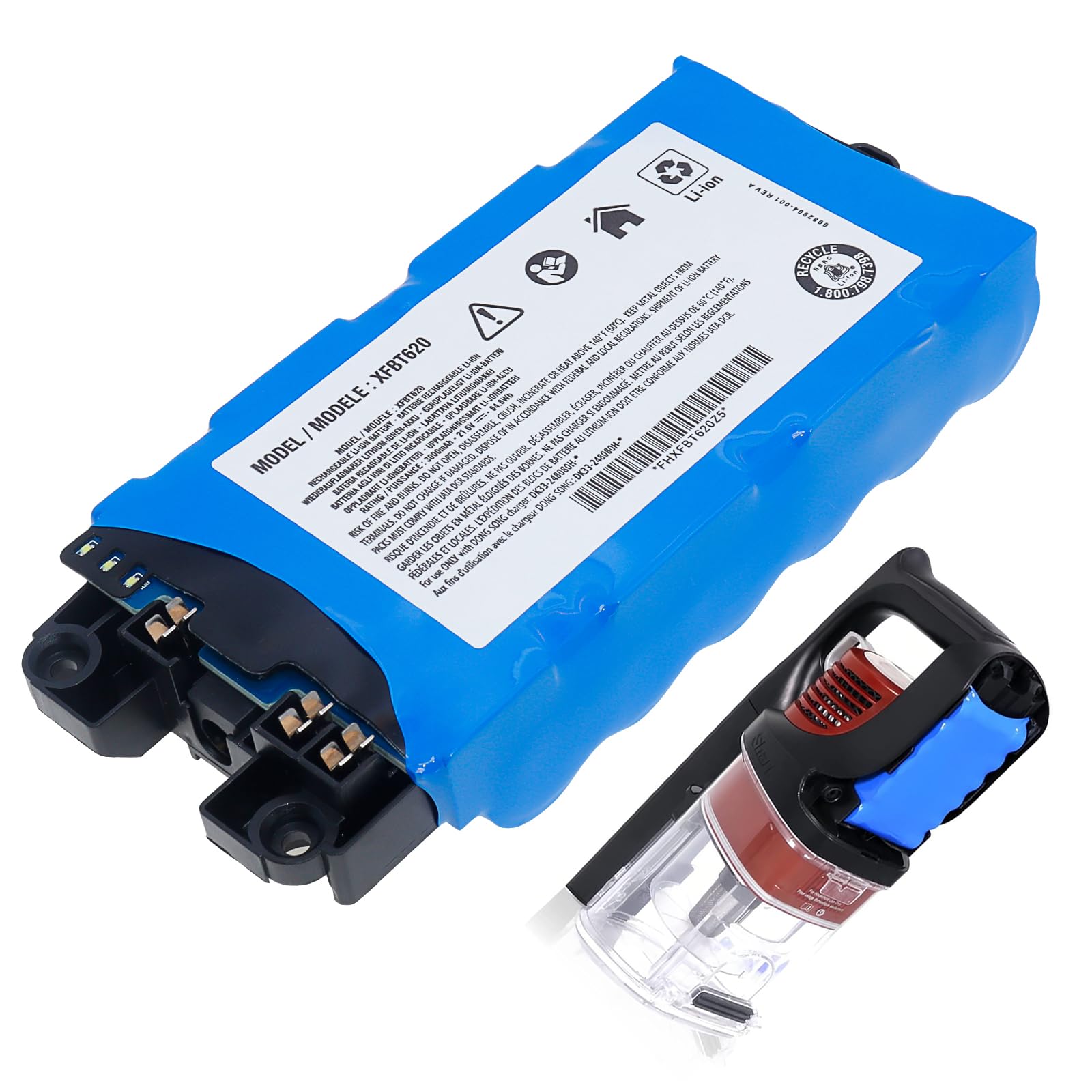 Amazon.com: Fanhua XFBT620 Li-ion Battery Compatible with Shark IX140 ...