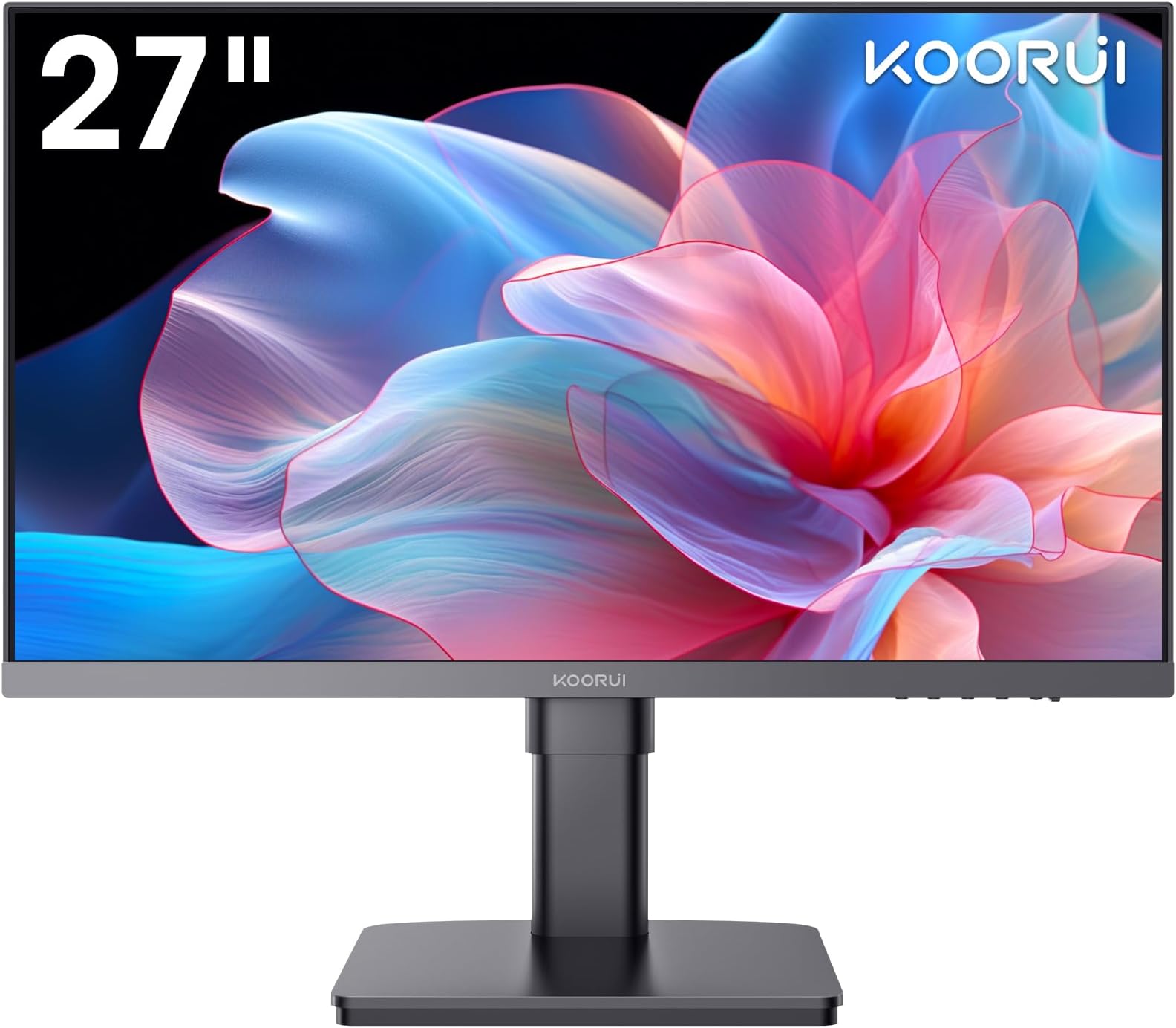 Gawfolk Curved Monitor 27 Zoll 100Hz, PC Bildschirm mit Lautsprecher ...