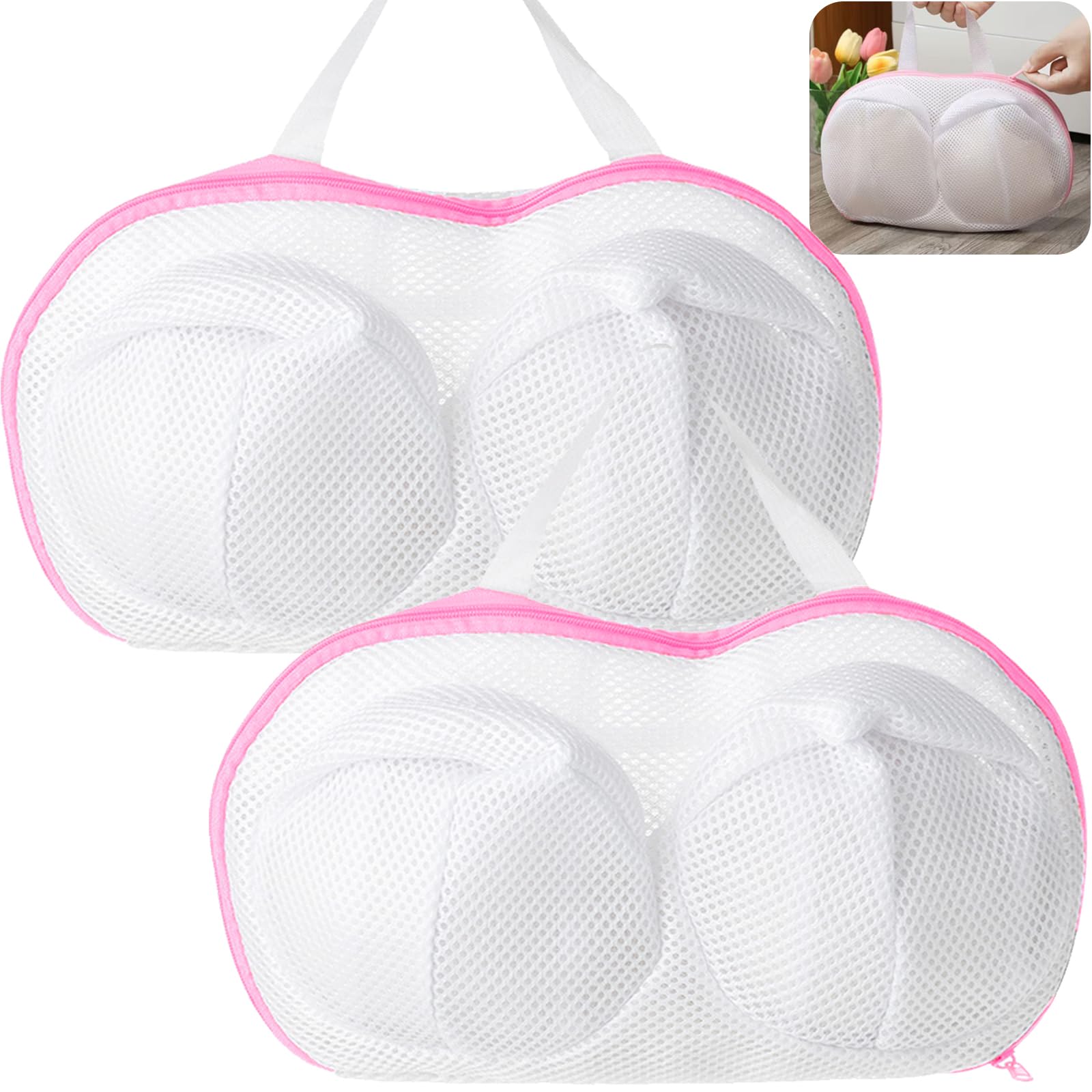 Amazon.com: Large Bra Laundry Bags for Washing Machine, 2 Pack Bra ...