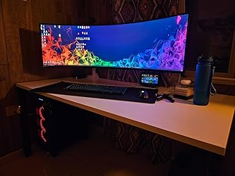 Amazon.com: ARES WING Ultrawide Monitor Arm White for 17 to 49 Inch ...