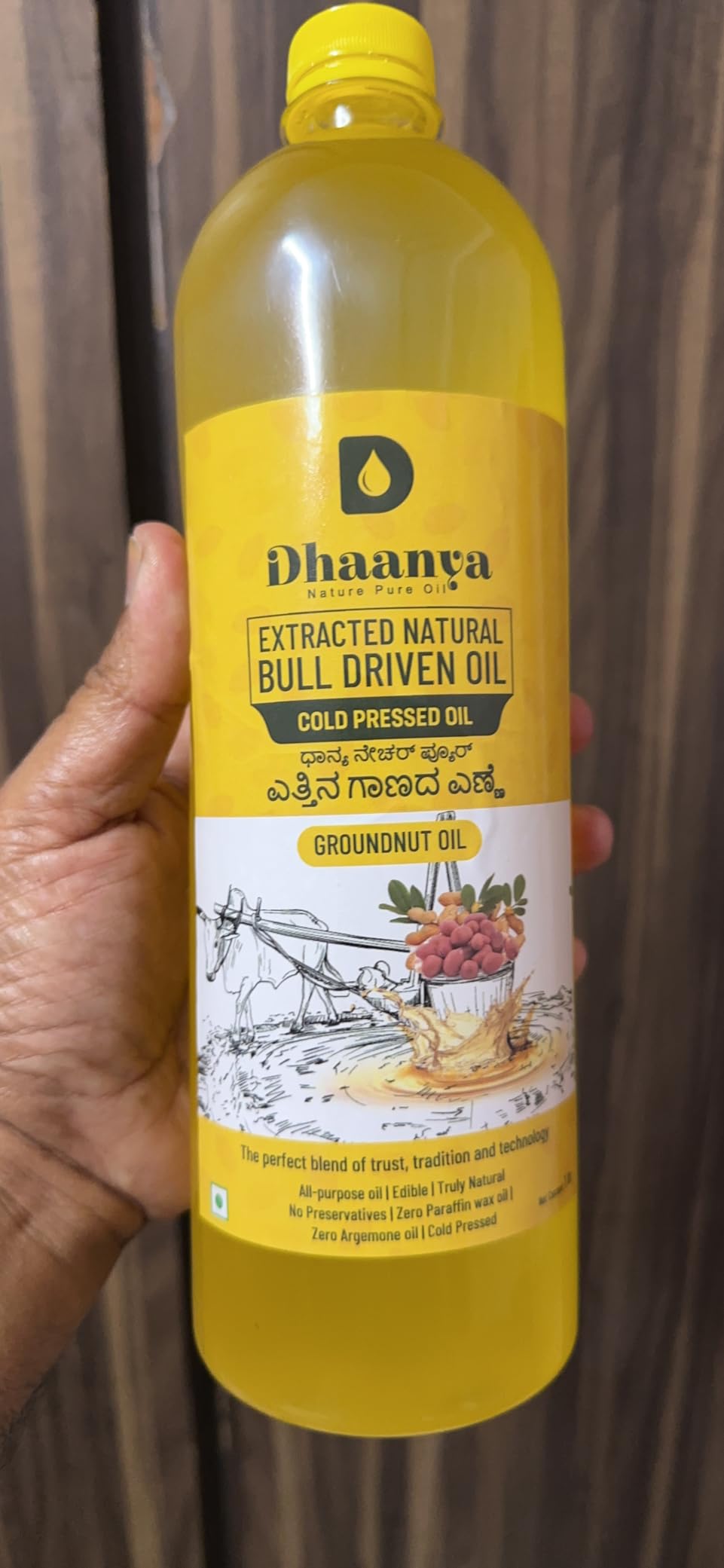 Pure and Unrefined Live Bull Driven Oil, Kolhu/Kacchi Ghani/Mara Chekku ...