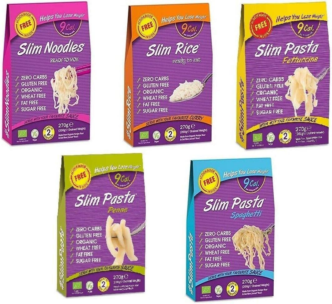 Slim Pasta®, Slim Rice® and Slim Noodles® (5of each - 25 packs - OFFER ...