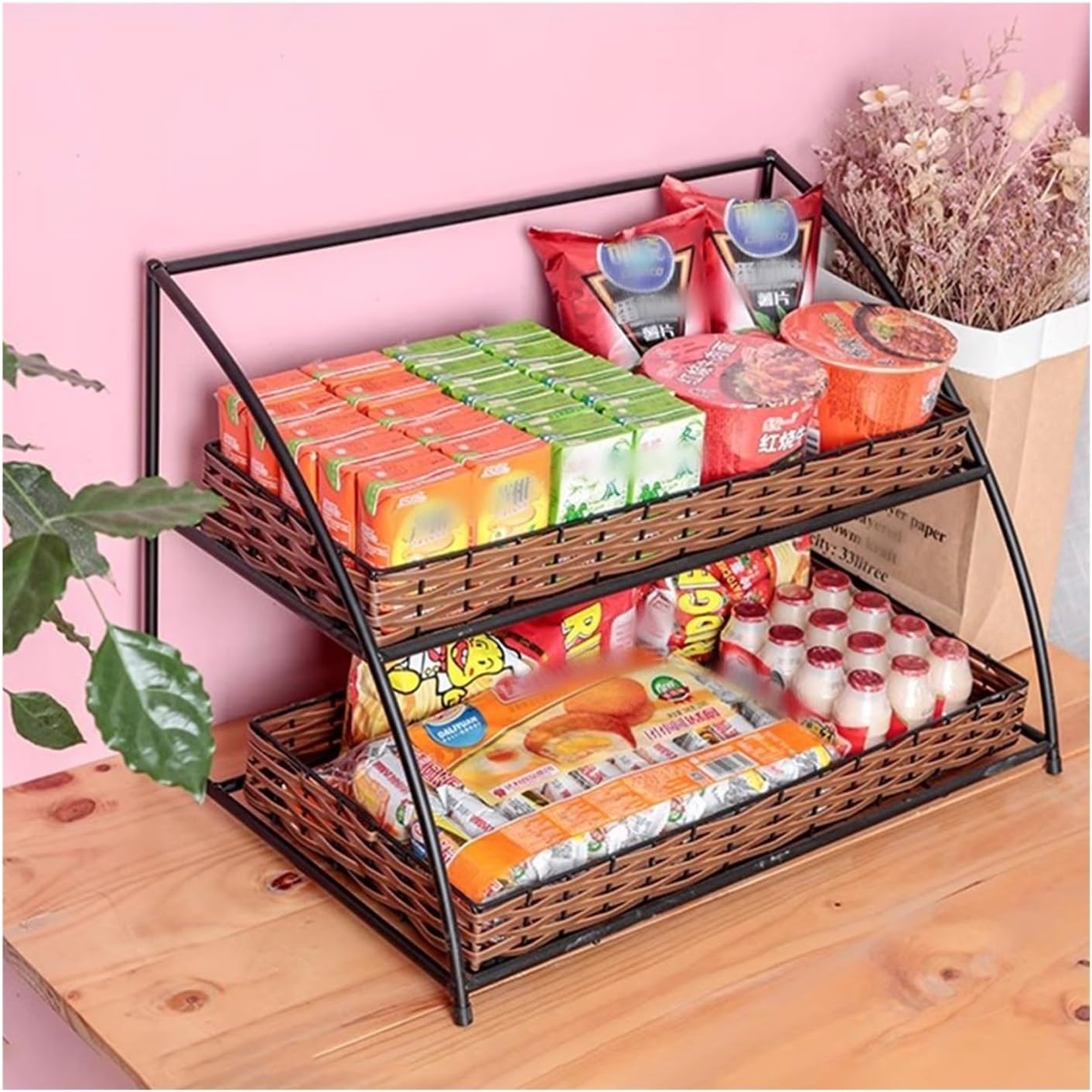 Amazon.com: Bakery Display Rack for Countertops, Small Supermarket Food ...