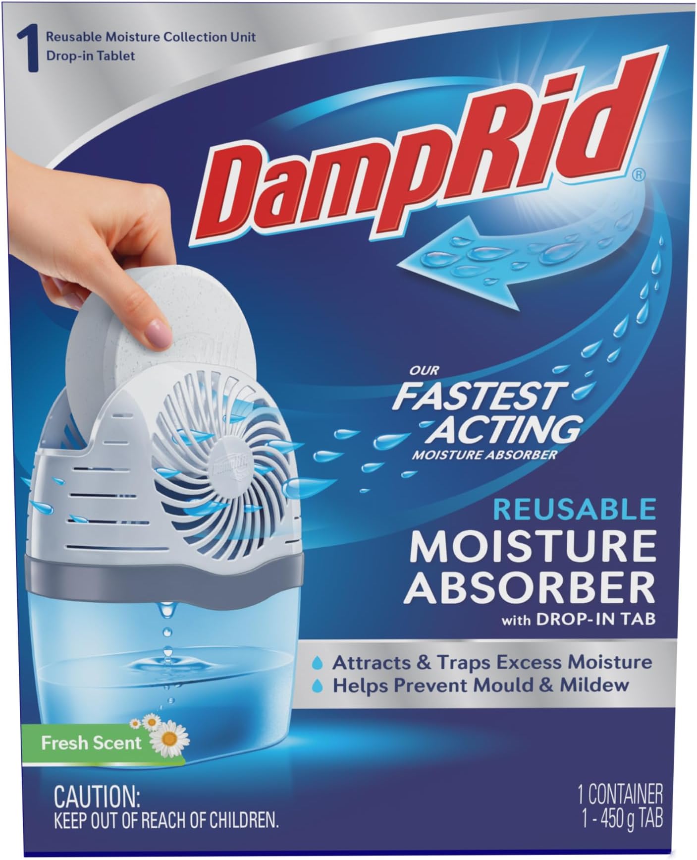 Amazon.com - DampRid Refillable Moisture Absorber, 10.5 oz. Cups, 4 ...