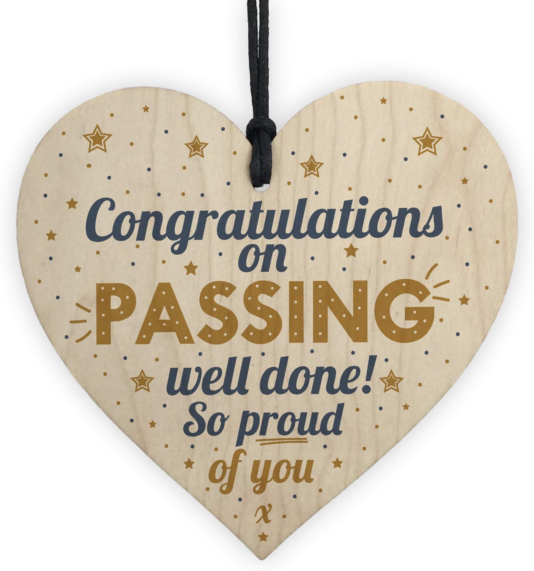 RED OCEAN Congratulations You PASSED Wooden Heart University Colleague ...