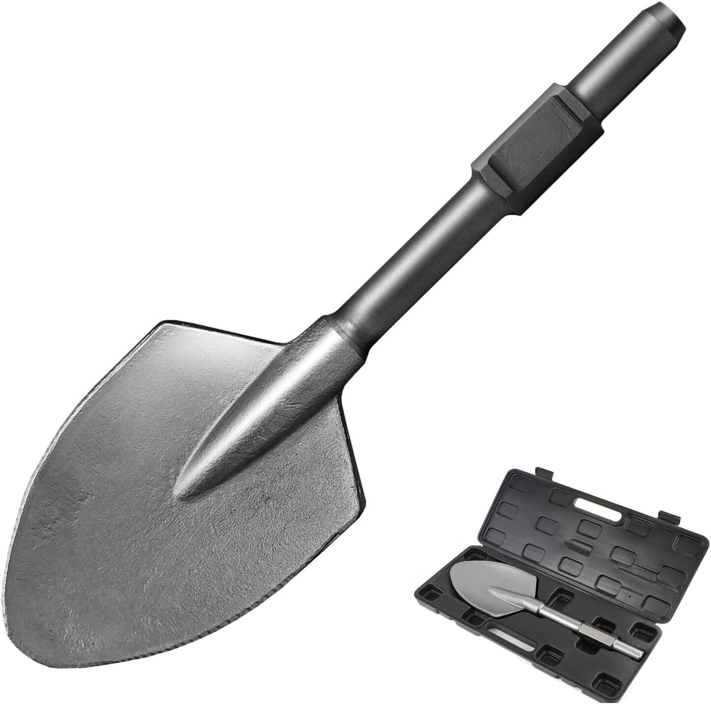 Amazon.com : Nisorpa Hex Shank Clay Spade, 1-1/8" Clay Spade Chisel Bit ...
