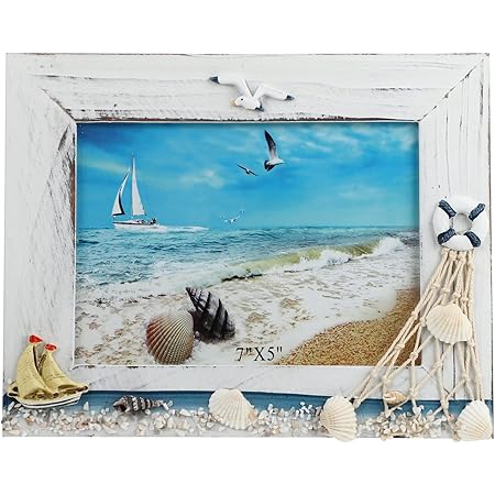 Amazon.com - VOSAREA Wooden Photo Frames Nautical Theme Photo Frames ...