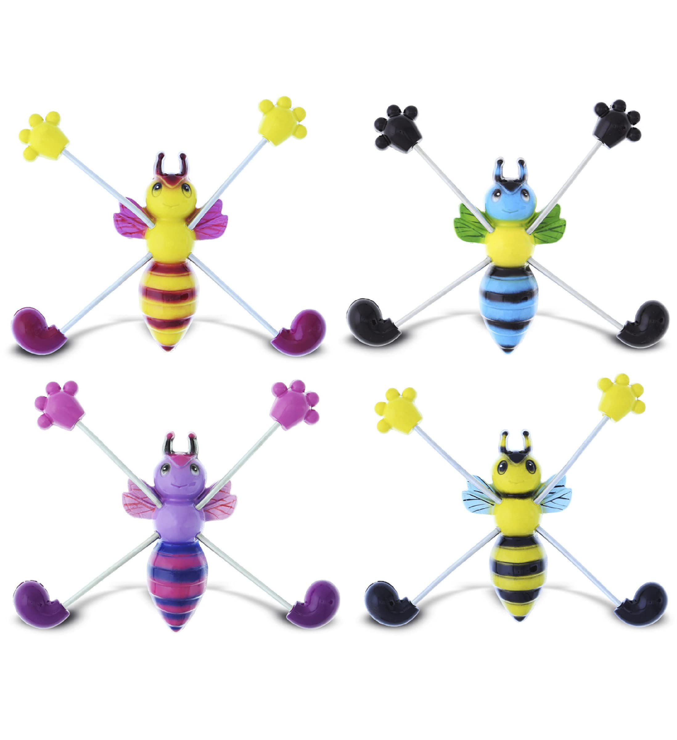 Amazon.com: CoTa Global Honeybee Refrigerator Springy Magnets Set of 4 ...
