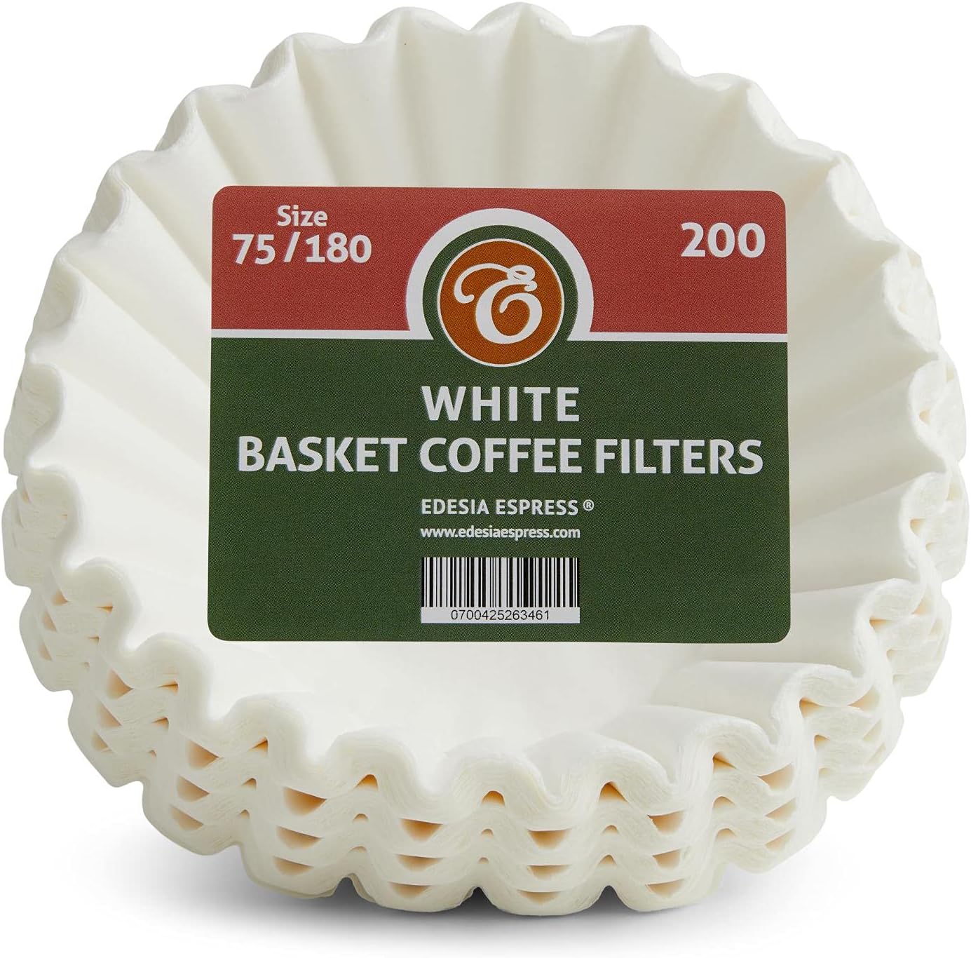 200 x 1¾ Pint / 4 to 10 Cup Basket Coffee Filter Papers by EDESIA ...
