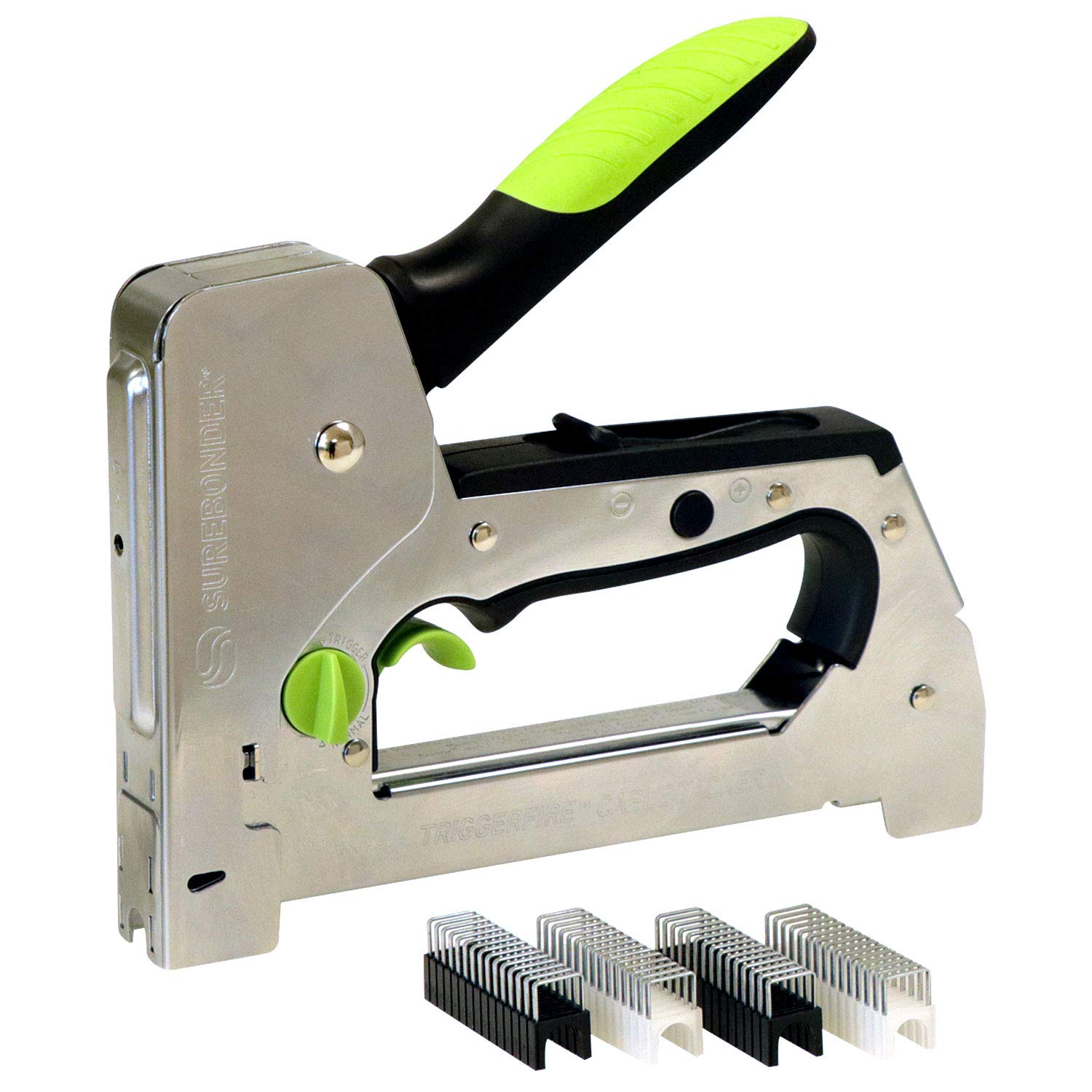 Snapklik.com : Surebonder TRIGGERFIRE Cable Tacker Staple Gun, Safely ...