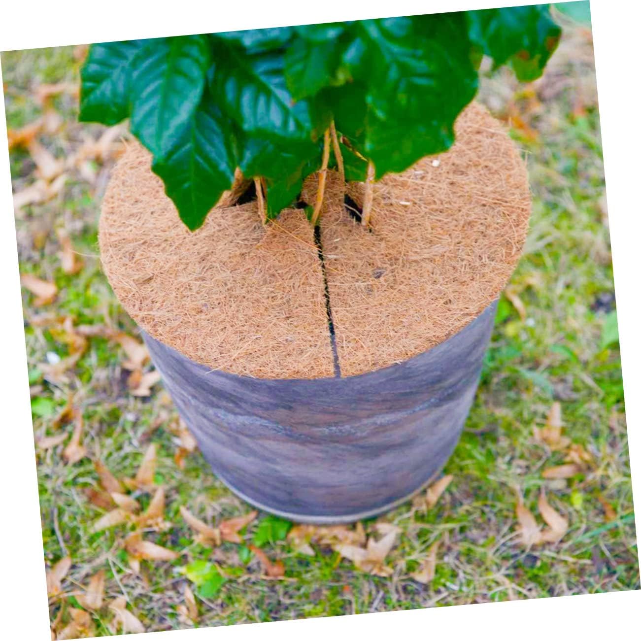 Happyyami 15 Pcs Coconut Palm Gasket Rubber Mulch for Landscaping Hay ...