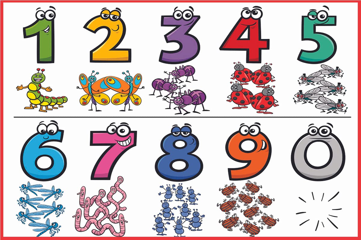 Buy Yellow Alley Counting Wall Poster|Insects|Poster for Kids|Wall ...