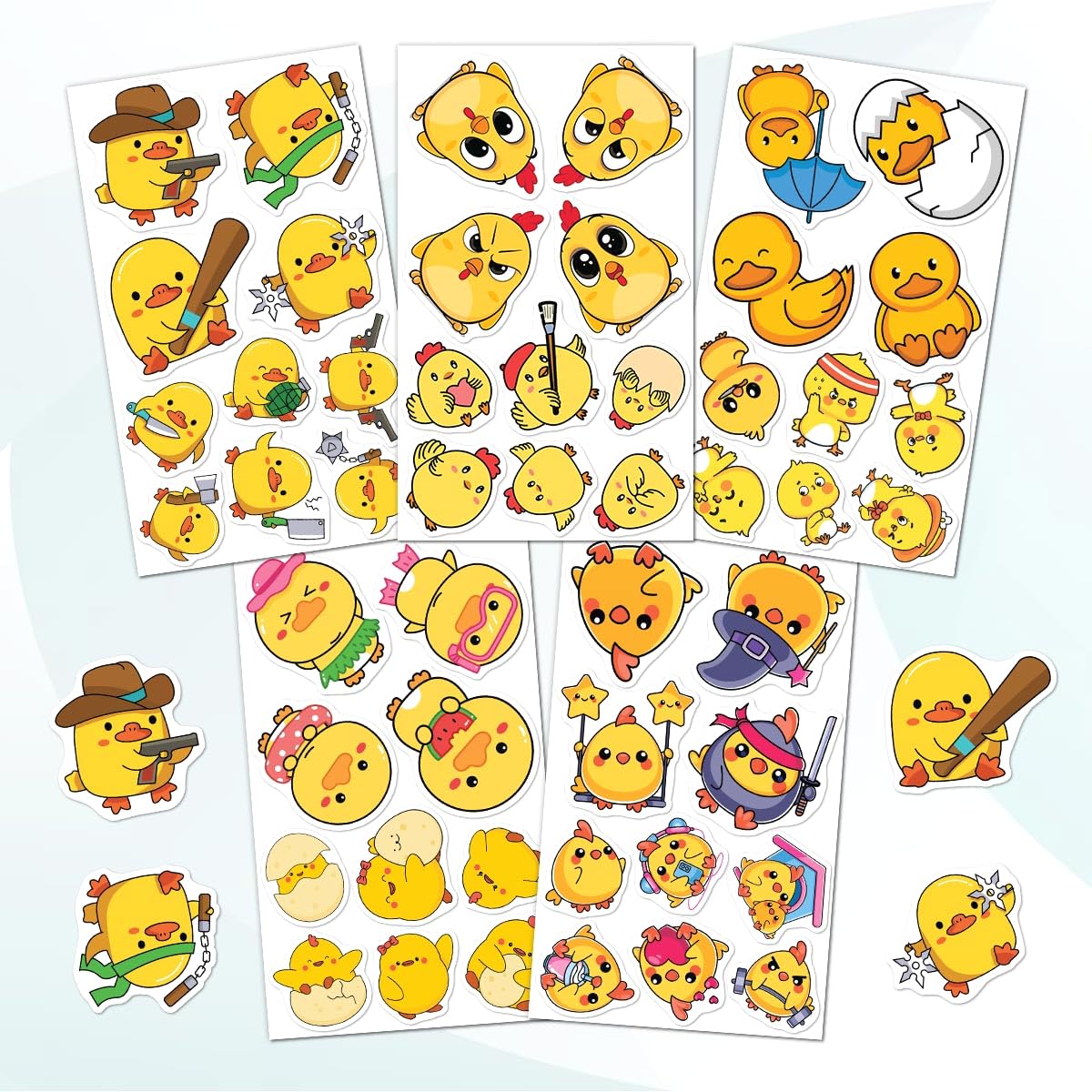 Thanksgiving Stickers For Kids 100Pcs Funny Chicken Stickers For Teens ...