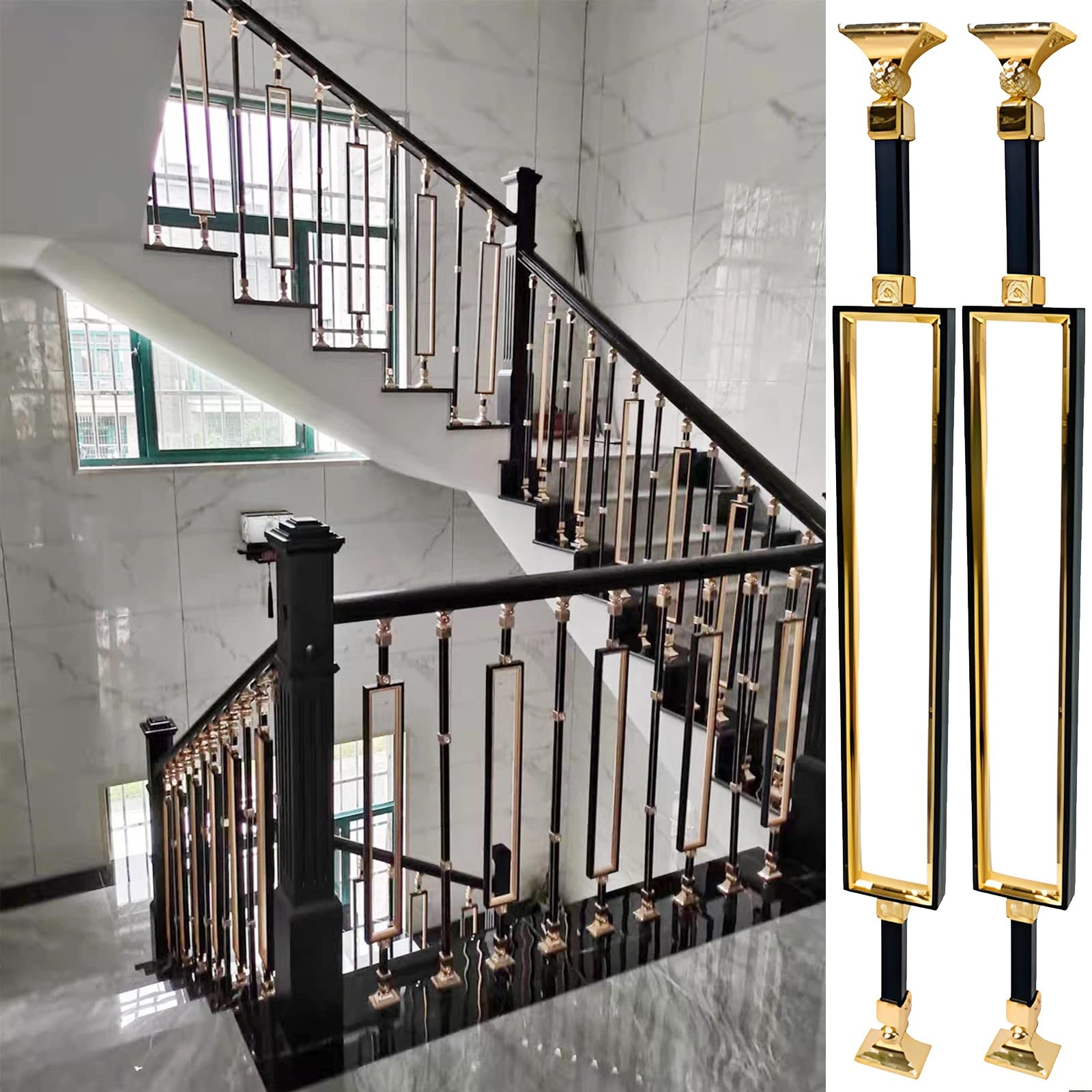 Amazon.com: LZMZMQ Metal Balusters Spindle for Stairway, Modern Indoor ...