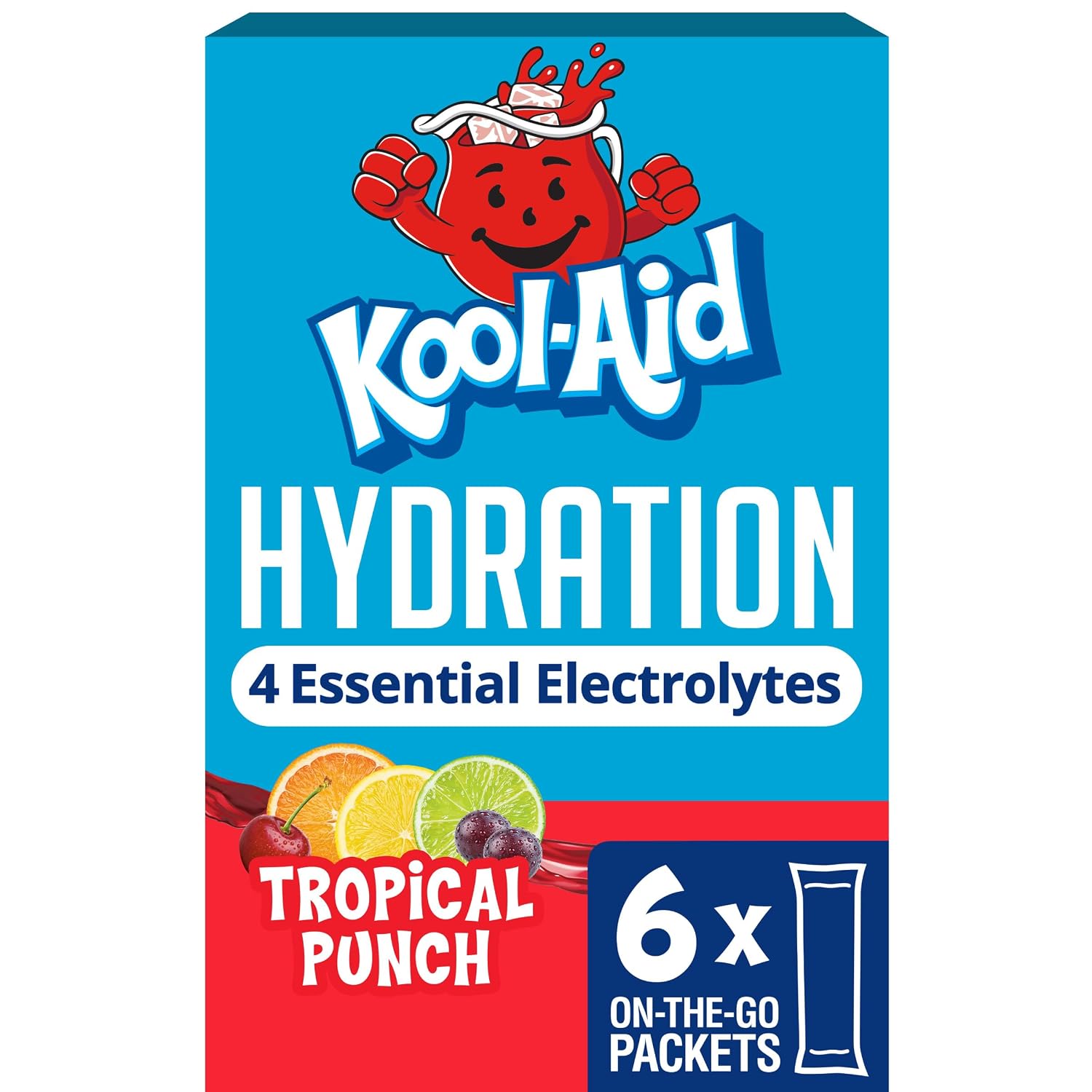 Amazon.com: Kool-Aid Hydration Electrolyte Powder Drink Mix, 6 On-the ...