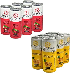 Kit 12und Bebida Zero ST PIERRE Tropical/Red Mint 310ml (6 de cada ...