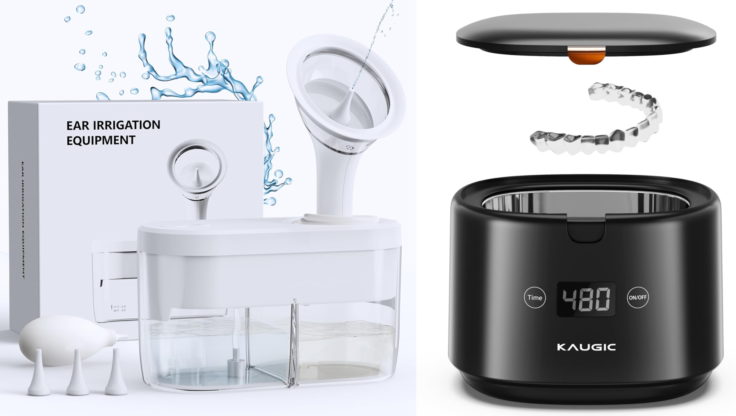 Amazon.com: Electric Ear Cleaner Bundle with Ultrasonic Retainer ...