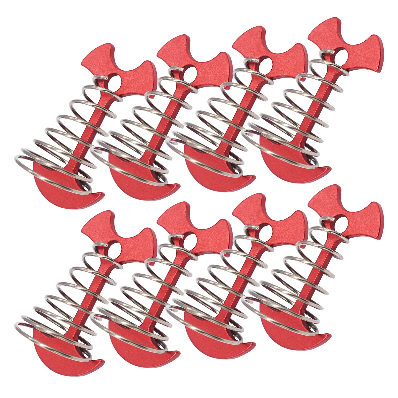 Amazon.com : Bytiyar 8 pcs Aluminium Alloy 3 inch Fishbone Tent Stakes ...