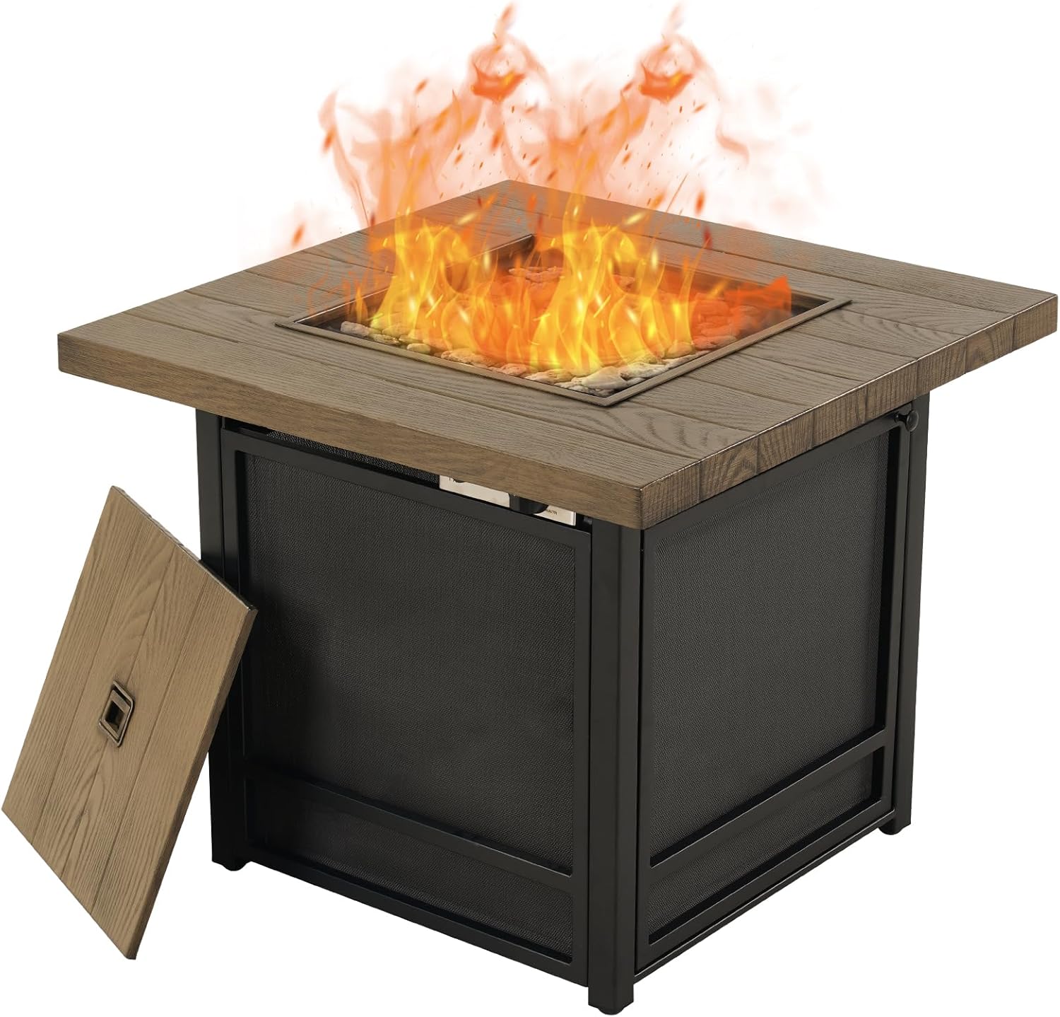 Amazon.com: Wonder Comfort Propane Fire Pit Table 29 Inch Outdoor ...