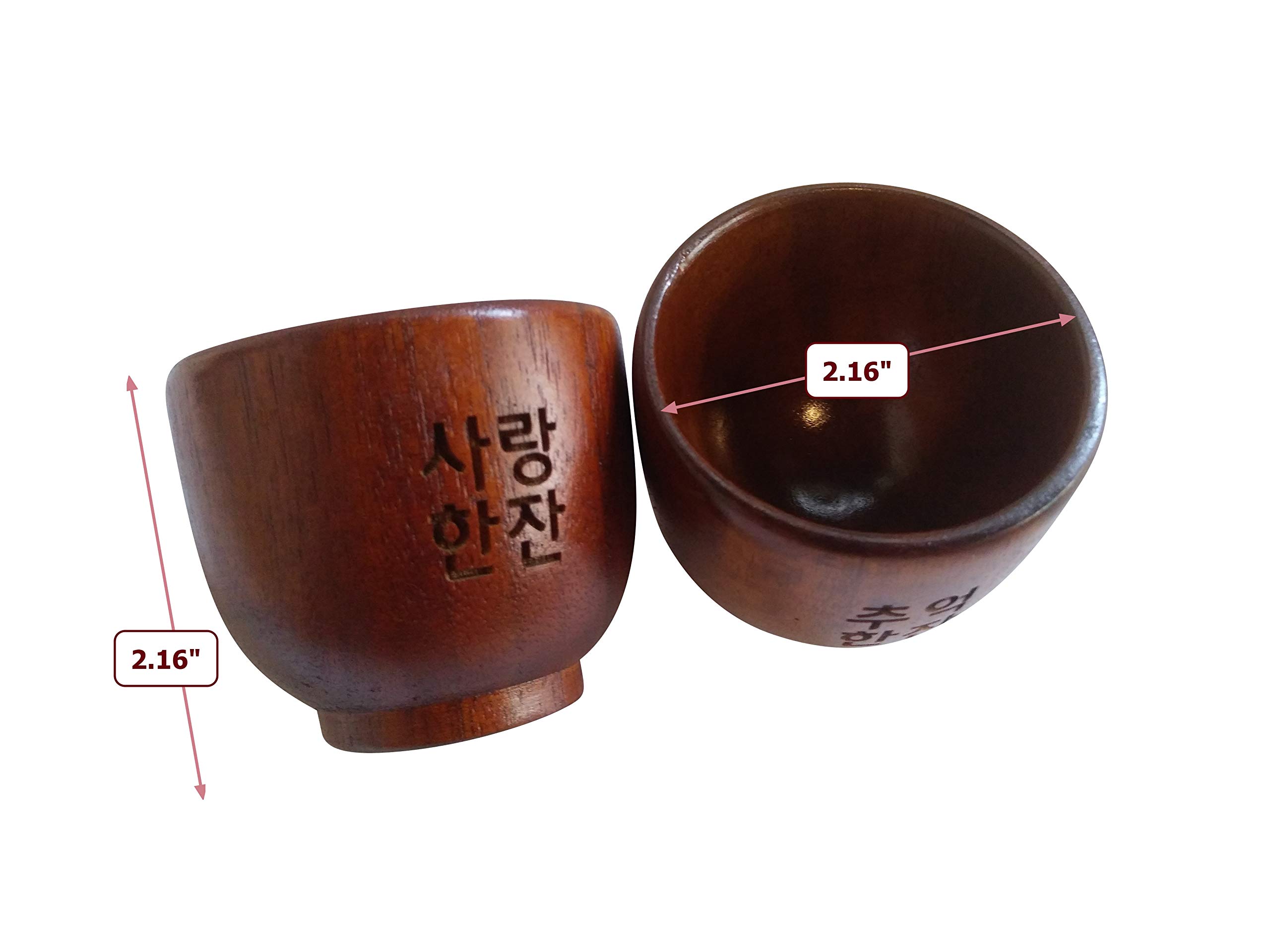 Buy Korean Traditional Handmade lacquered OTTCHIL Wood Sake Soju Tea ...