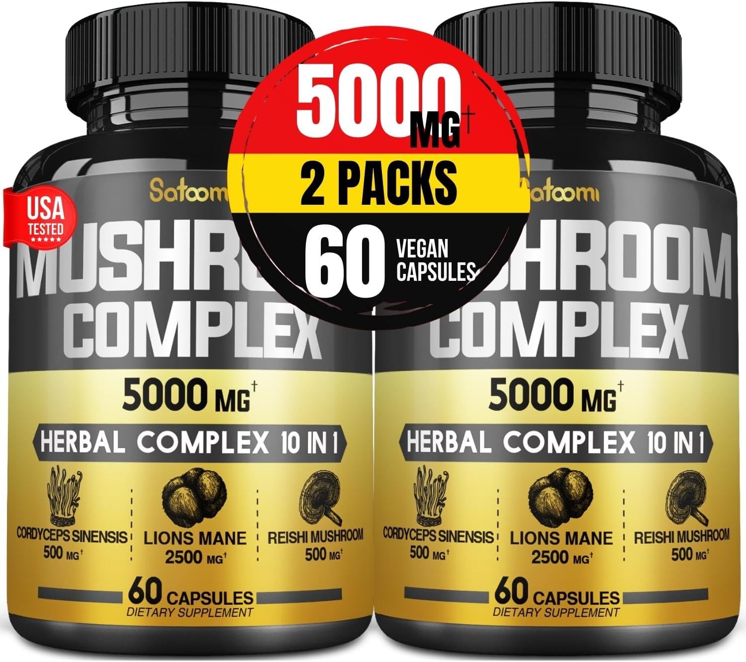 Amazon.com: Kaya Naturals Premium Mushroom Complex Potent | Organic ...