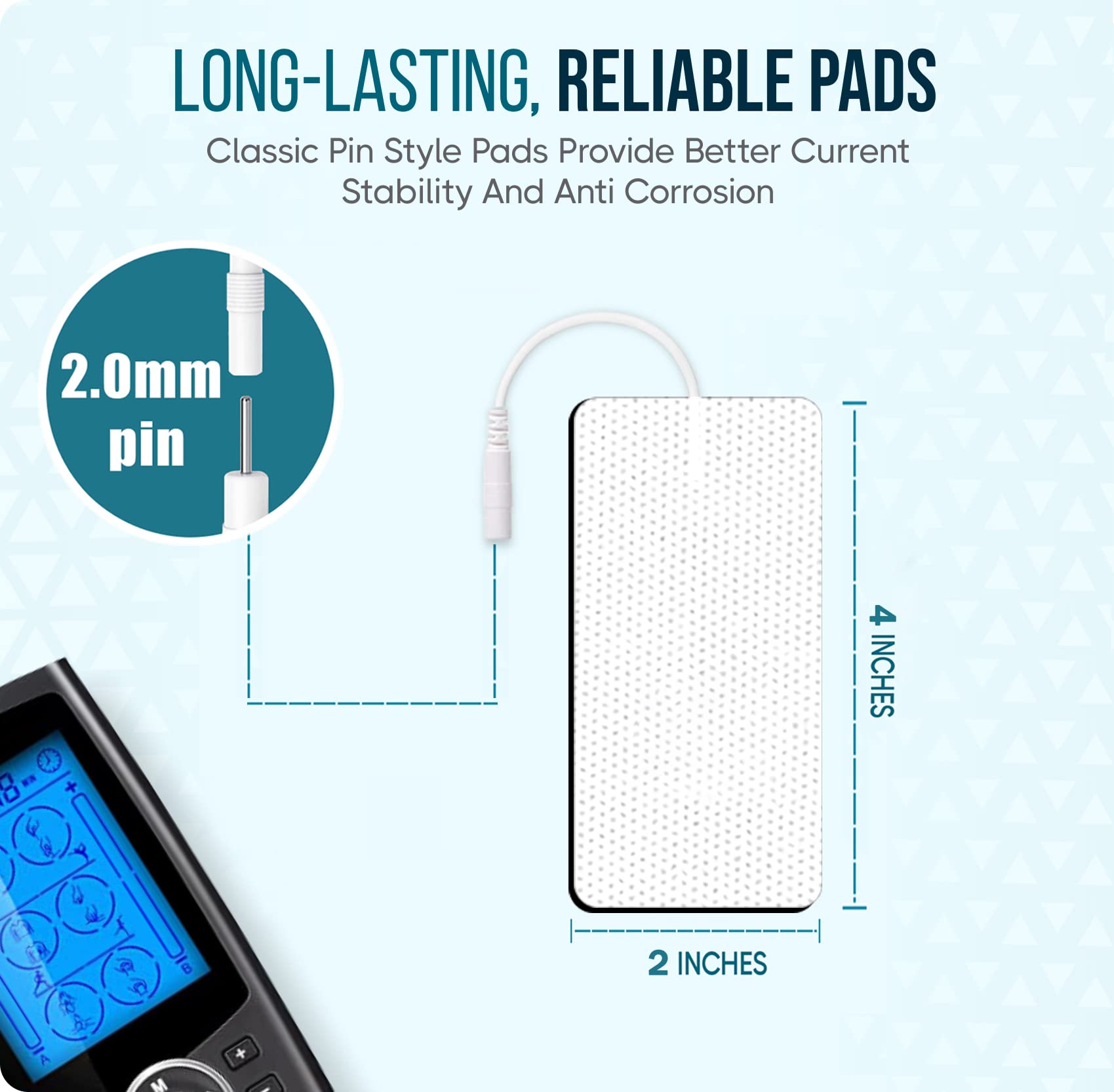 Snapklik.com : TENS Unit Replacement Pads TENS Unit Pads Electrodes ...
