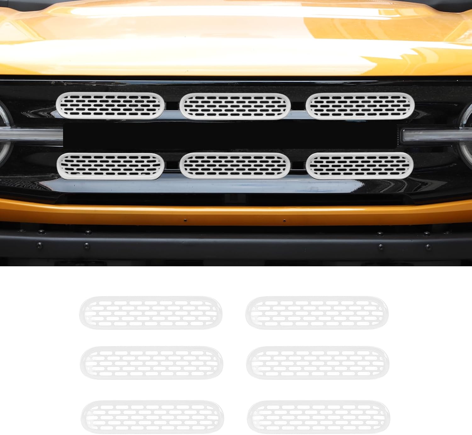 Amazon.com: SQQP Front Grill Mesh Grille Inserts Cover Frame Trims Kit ...