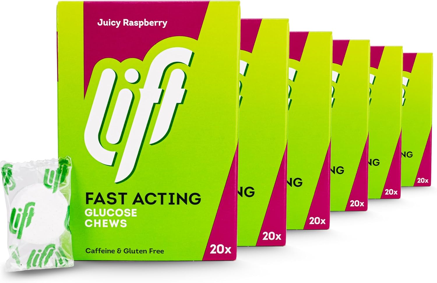 Lift Individually Wrapped Fast-Acting Glucose Chewable Energy Tablets ...