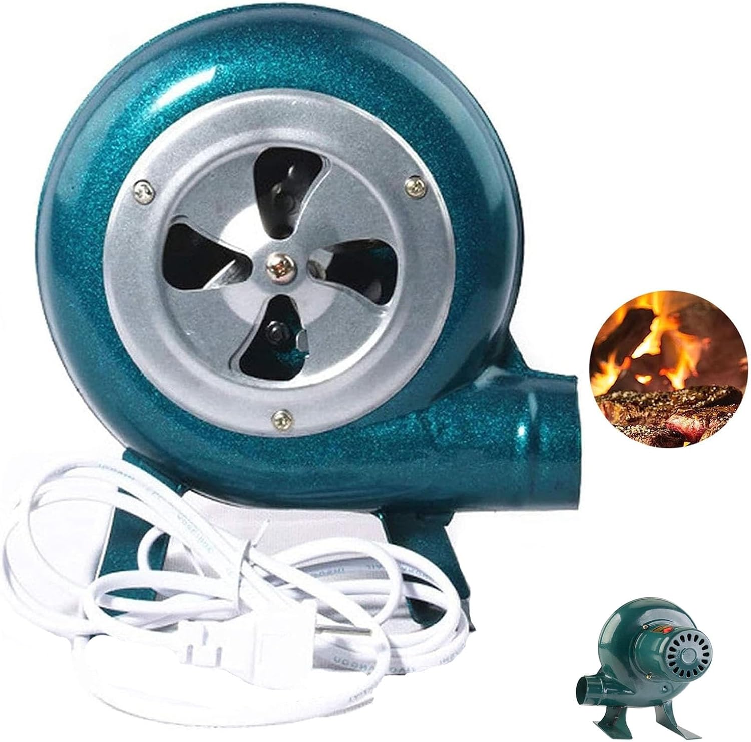 Amazon.com: JOUFNING Centrifugal Barbecues Blower - Blower Pump Fan ...