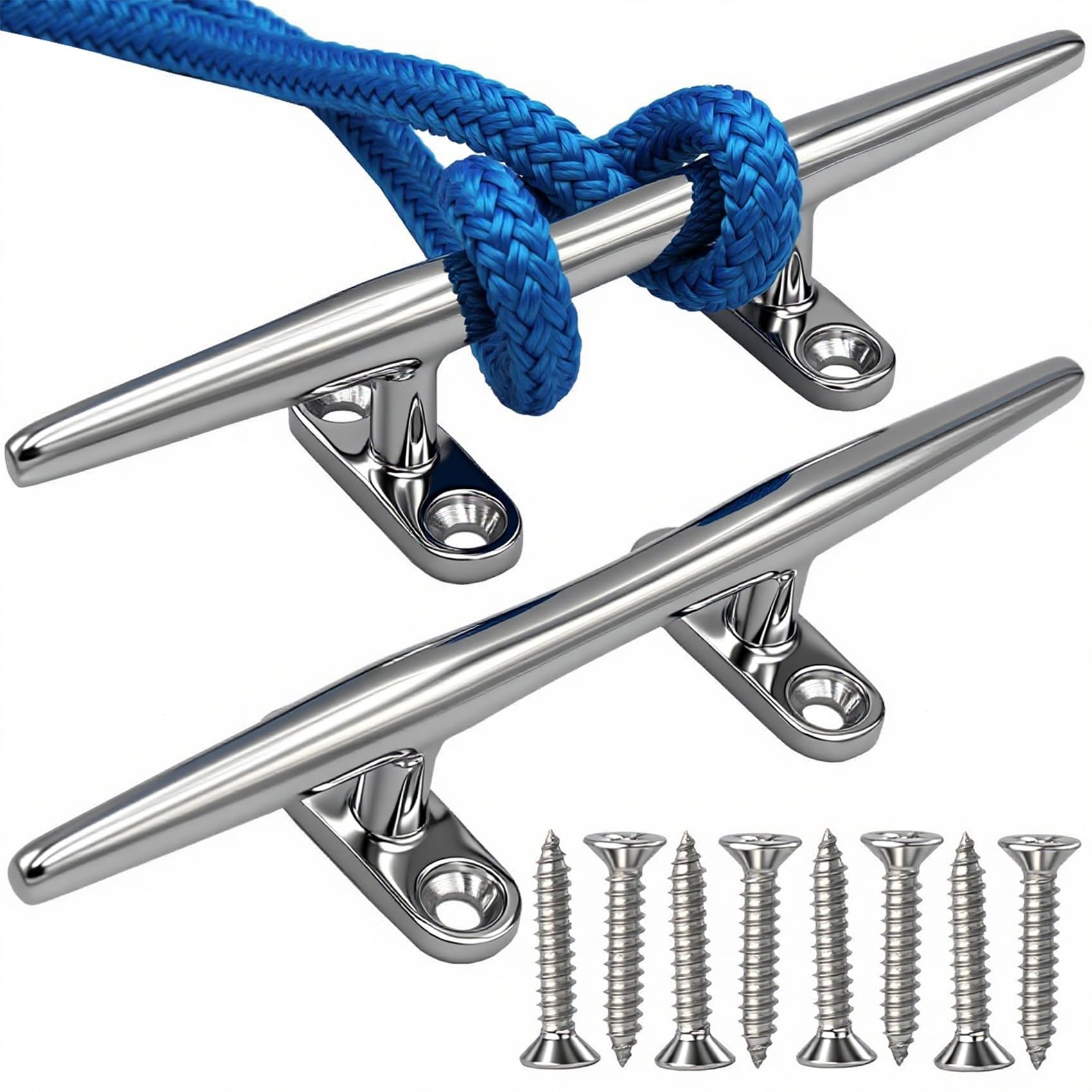 Snapklik.com : VEITHI Boat Cleats Dock Cleats 8 Inch 316 Stainless ...