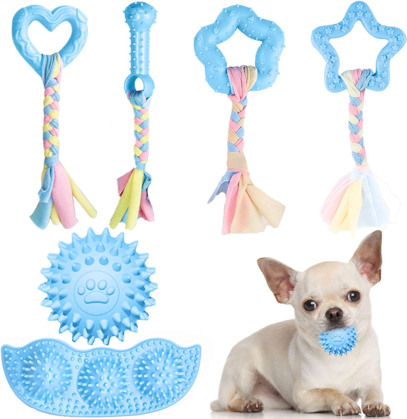 Pet Supplies : Volacopets Puppy Toys for Teething, Puppy Chew Toys for ...