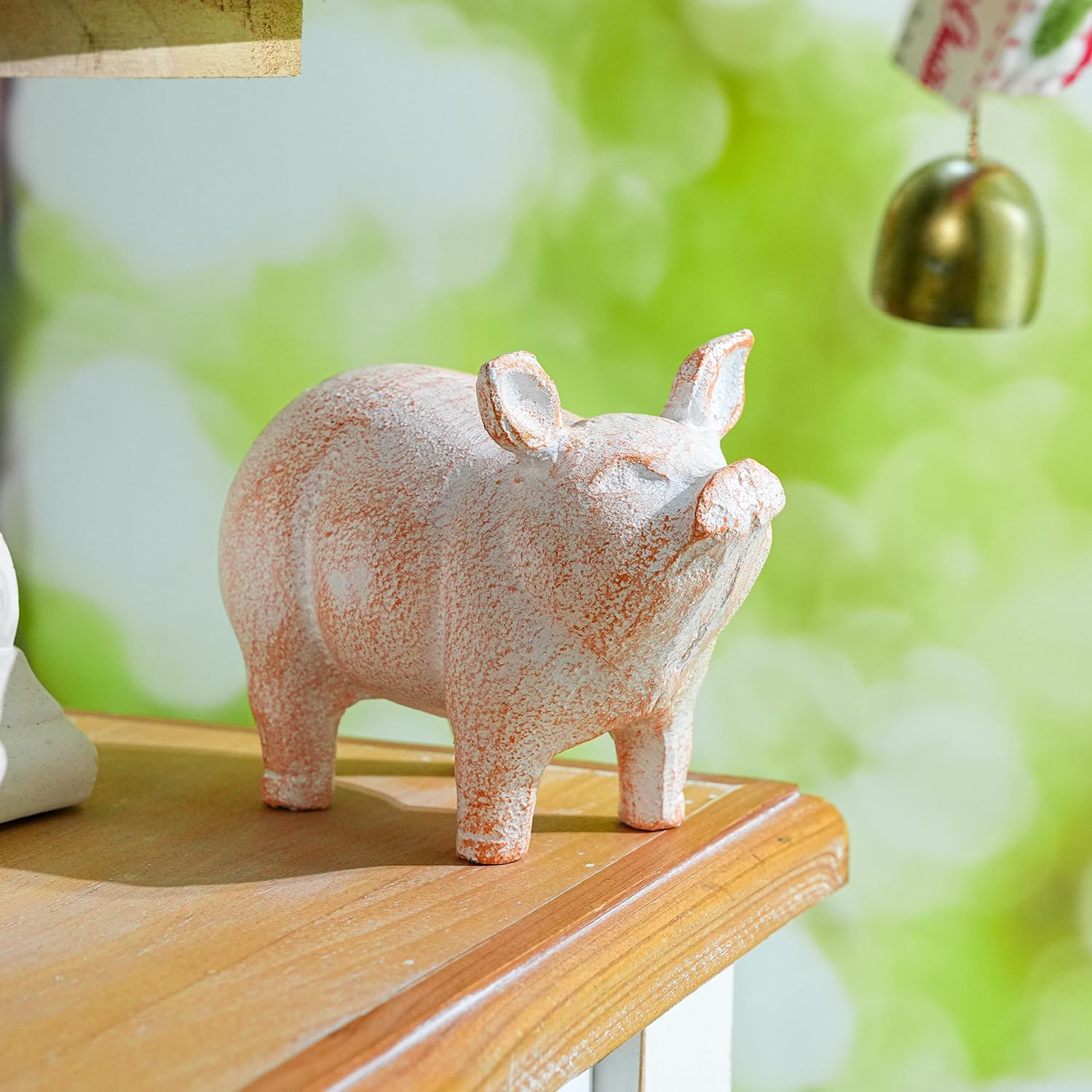 Amazon.com: Sungmor Rustic Cast Iron Pig Figurines - Farmhouse Animal ...