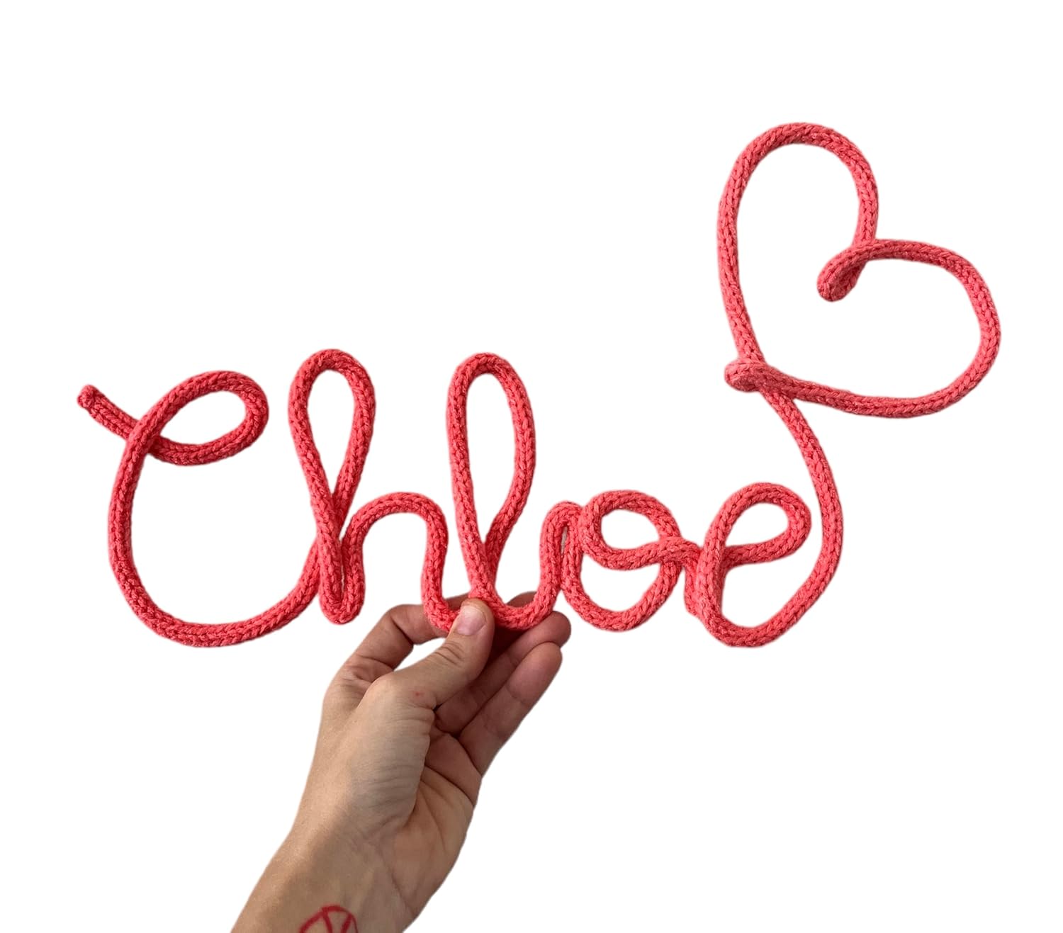 Amazon.com: Knitted Wire Name - Custom Crochet Wire Name Sign - Custom ...