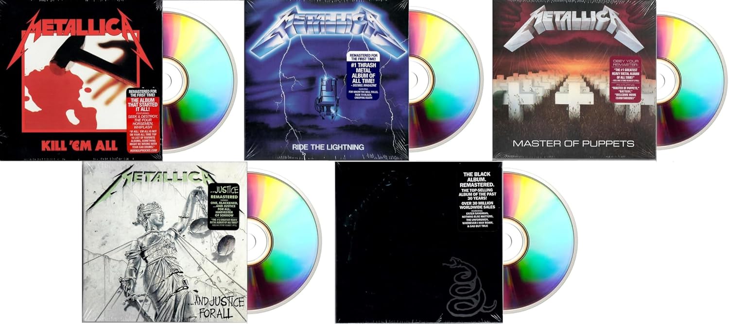 Metallica CD-Classics Remastered CD 5-Pack 1983-1991: Kill Em All ...