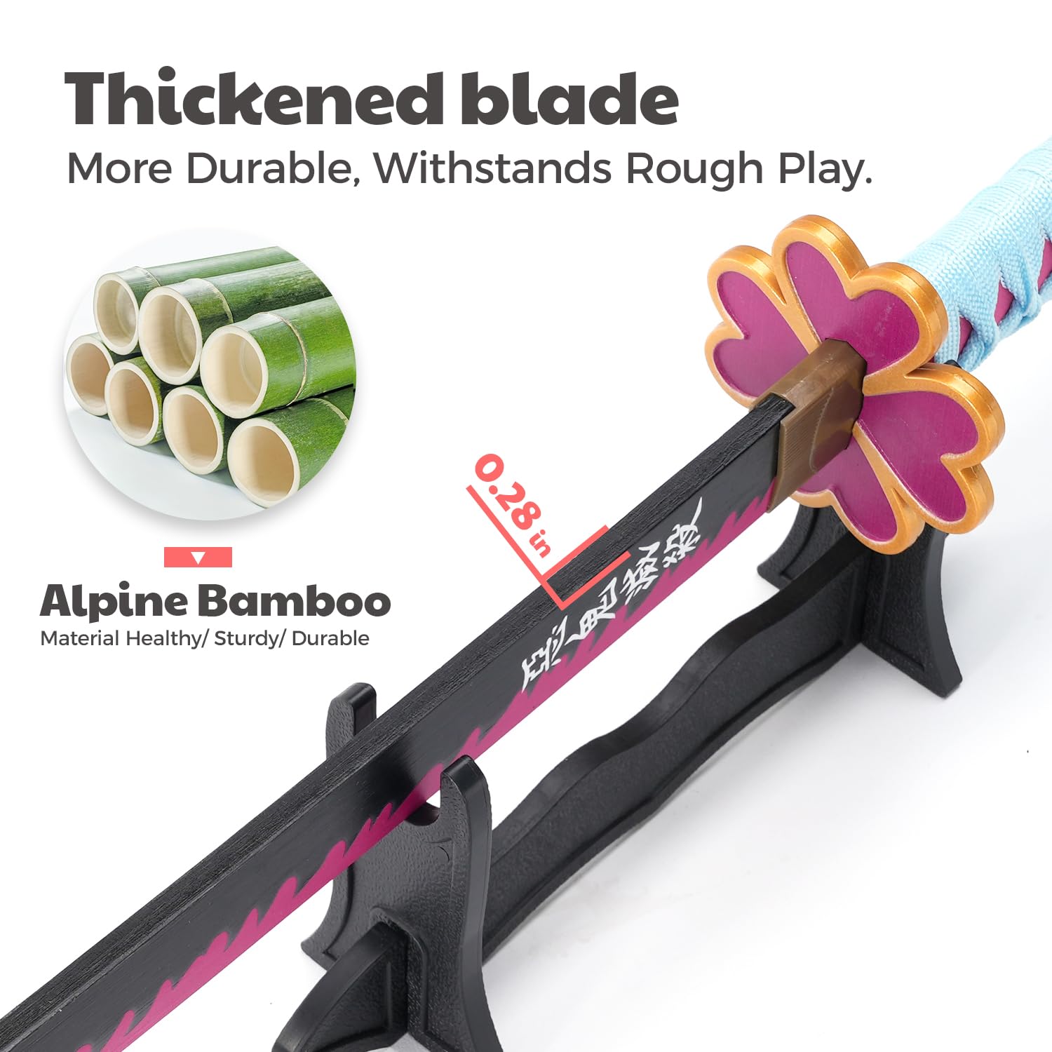 Snapklik.com : Zisu Mitsuri Sword - 23.6" Short Katana Replica For Kids ...