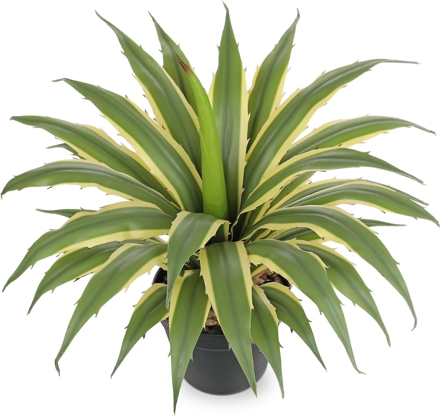 Amazon.com: Hollyone Large Artificial Agave Plants 16.9" Tall Fake ...