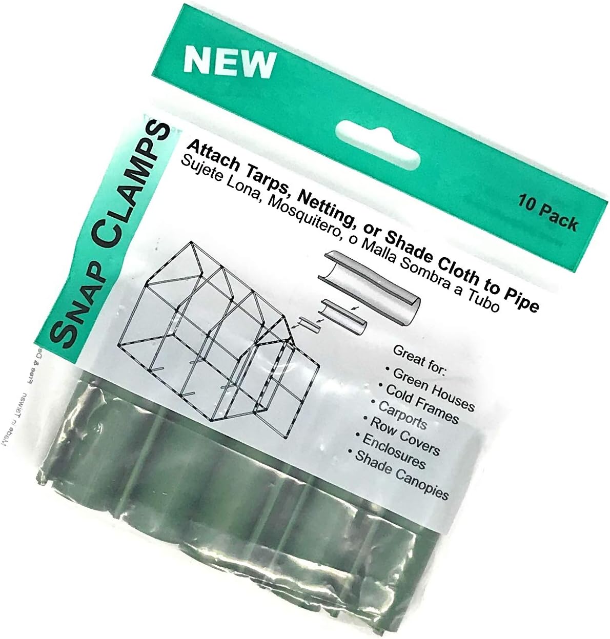 Amazon.com : Brass Shack Snap Clamps for 1/2 EMT Green 10-G (10 clamps ...