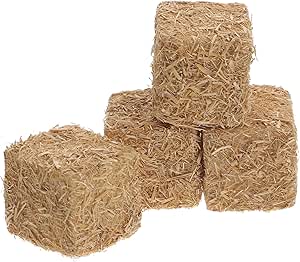 Amazon.com: Luxshiny 4Pcs Realistic Miniature Haystack Decor DIY Farm ...