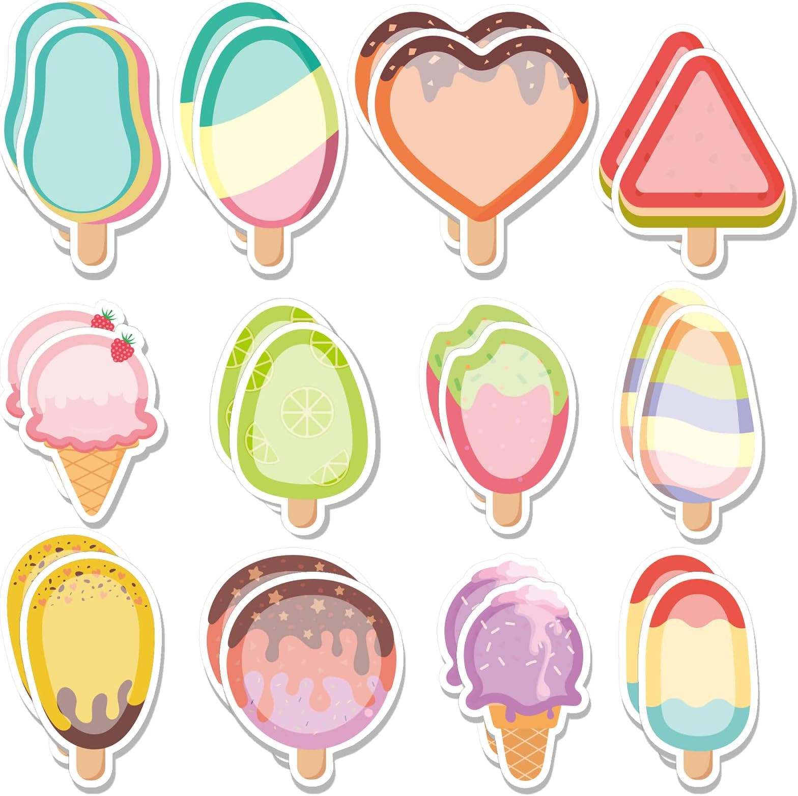 Amazon.com : 18 Packs Cute Self Sticky Notes Cupcake Shaped Sticky ...