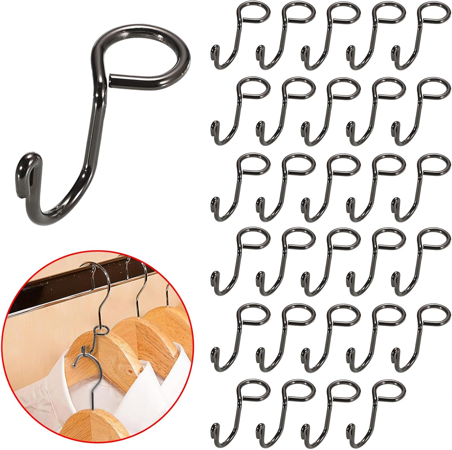 Amazon.com: Sumnacon 30 Pcs Gold Metal Connector Hooks for Clothes ...