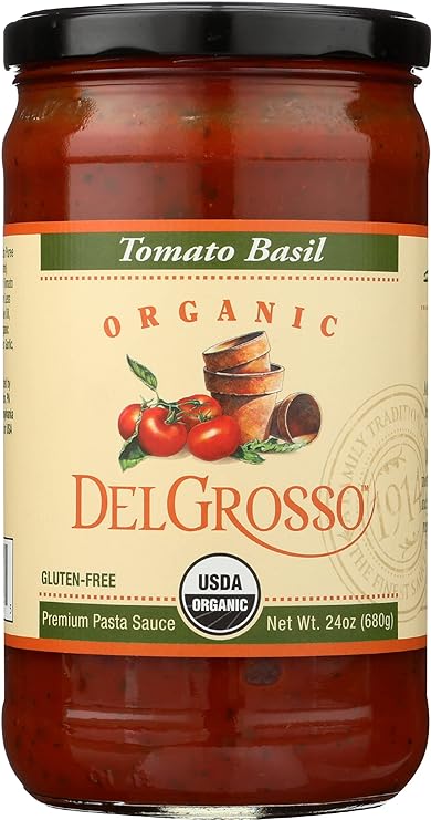 Amazon.com : La Famiglia Delgrosso, Pasta Sauce Tomato Basil Organic ...