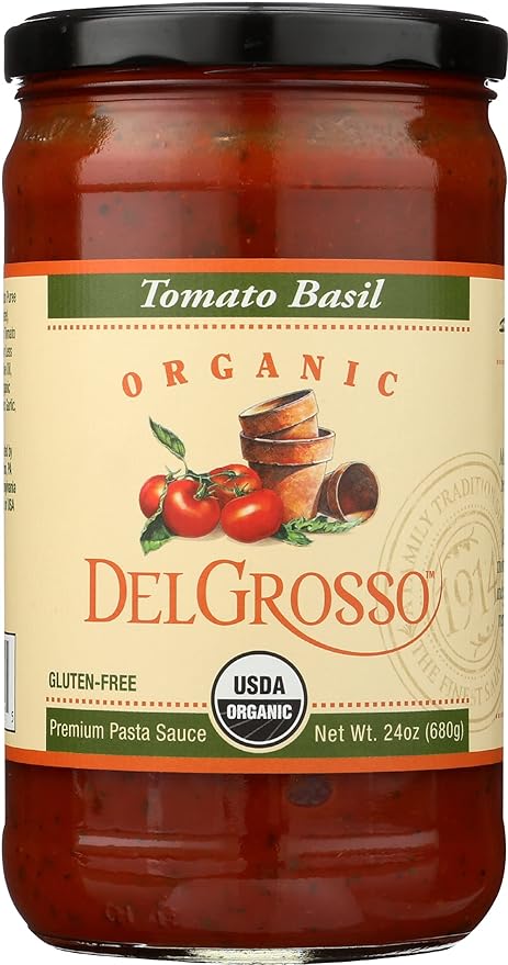 Amazon.com : La Famiglia Delgrosso, Pasta Sauce Tomato Basil Organic ...