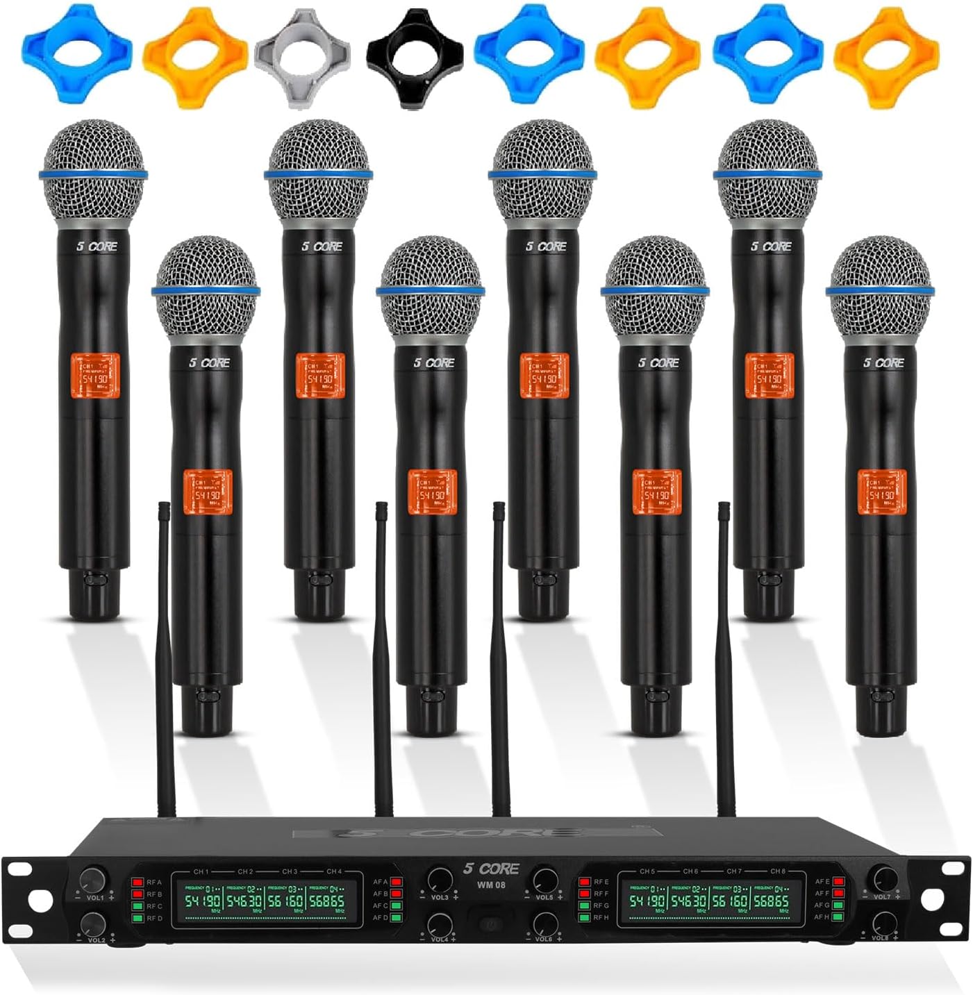 Amazon.com: Pyle VHF Wireless System-Rack Mountable 8 Channel Cordless ...