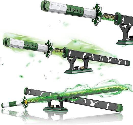 Amazon.com: IACTIONUNION Sword Building Blocks,Samurai Toys Model Kits ...
