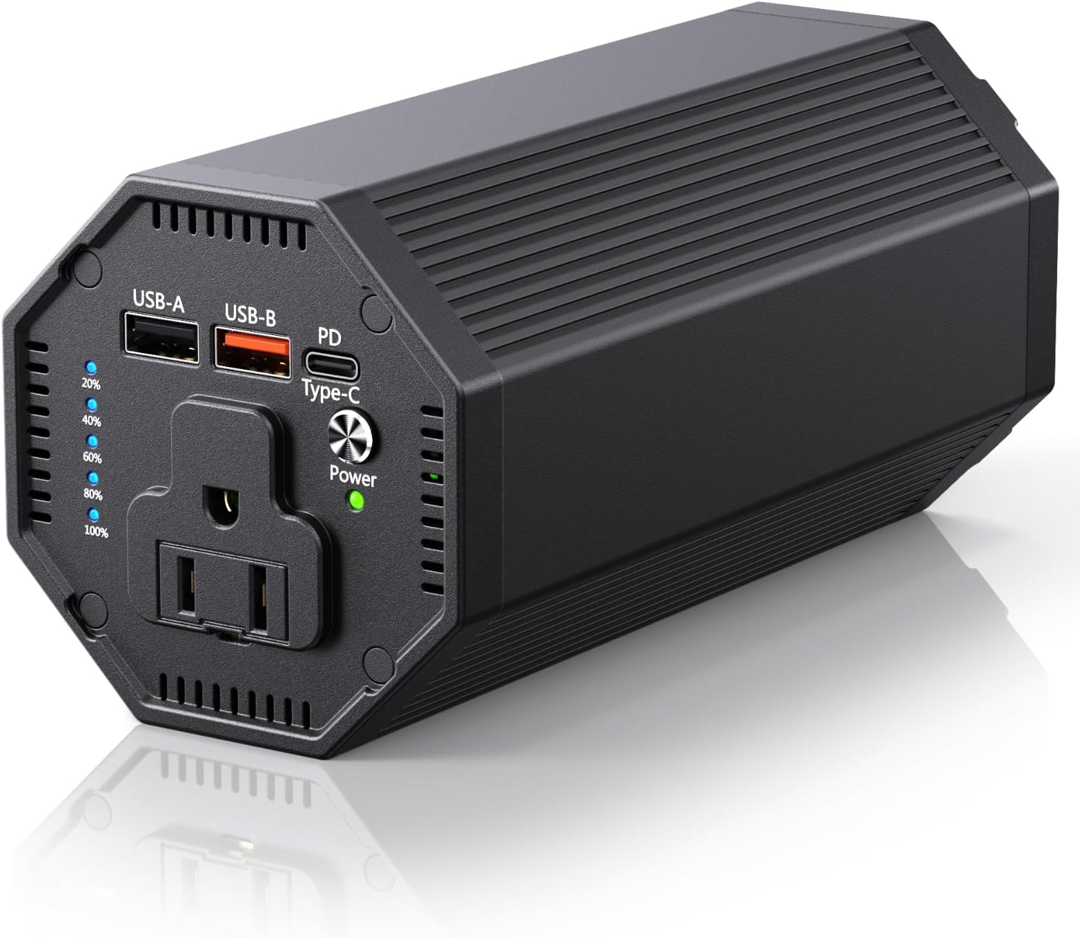 Portable AC Power Bank, Dual 65W PD Laptop Battery Bank, Peak 100W ...